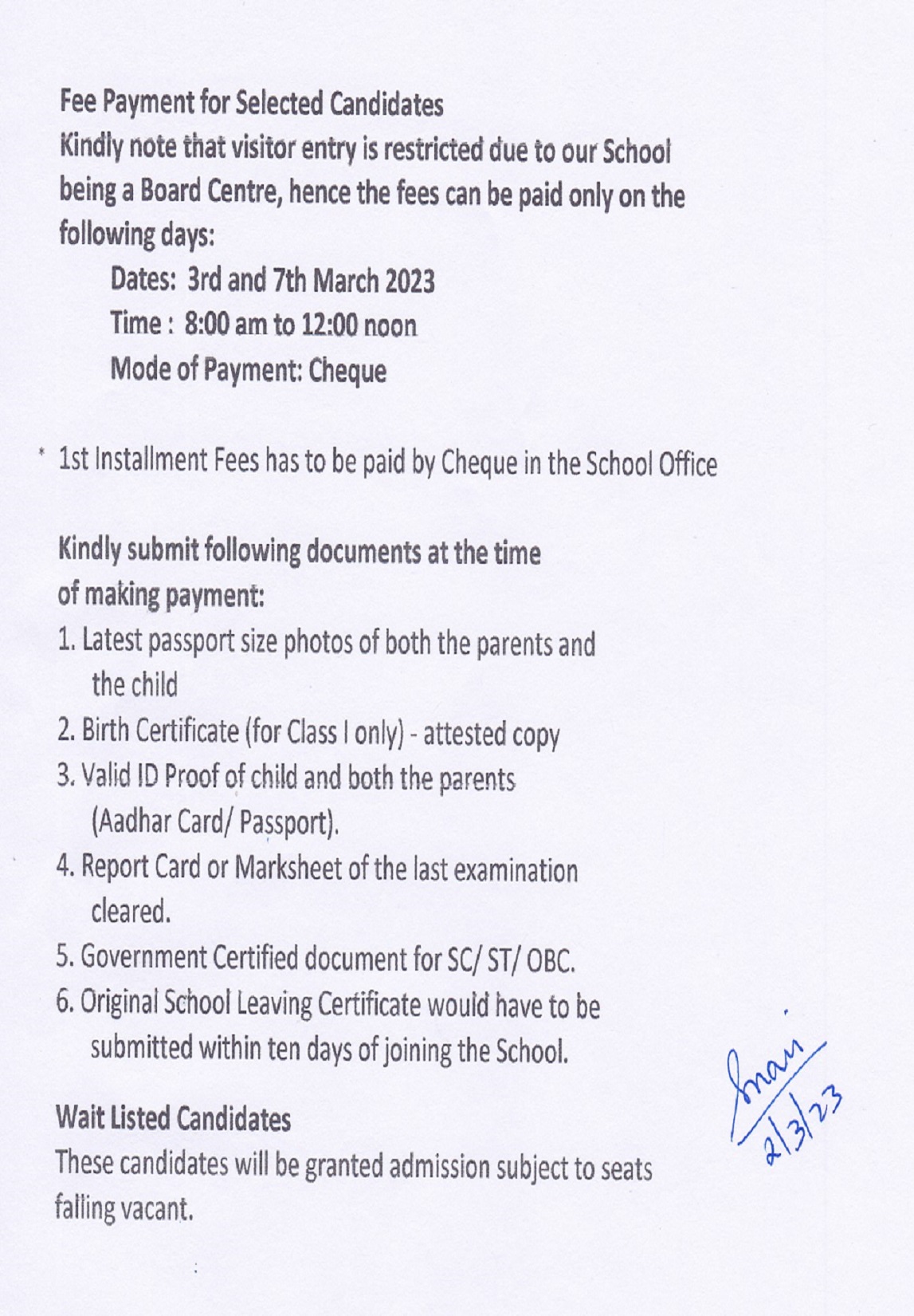 Admissions – Navrachana Higher Secondary School