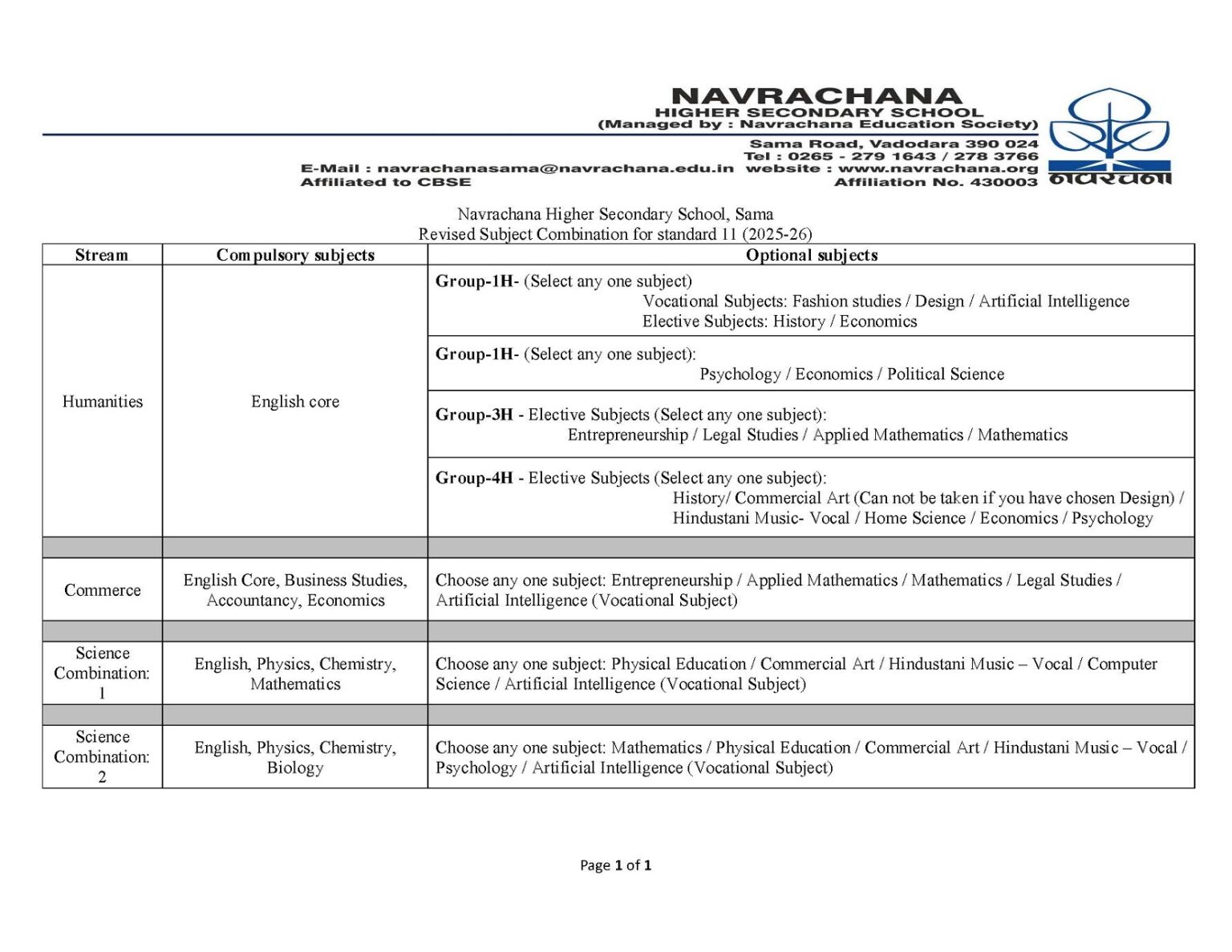 Admissions – Navrachana Higher Secondary School